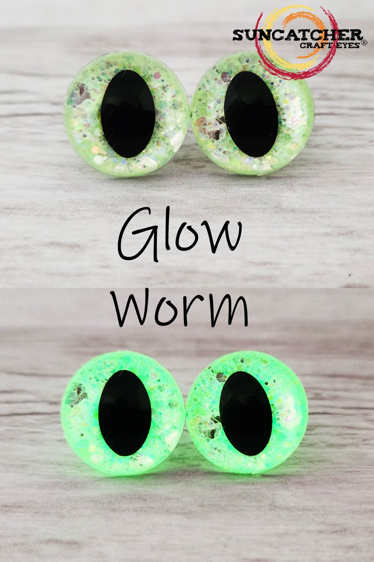 Biolume Glitter Cat Eyes by the Pair – Suncatcher Craft Eyes