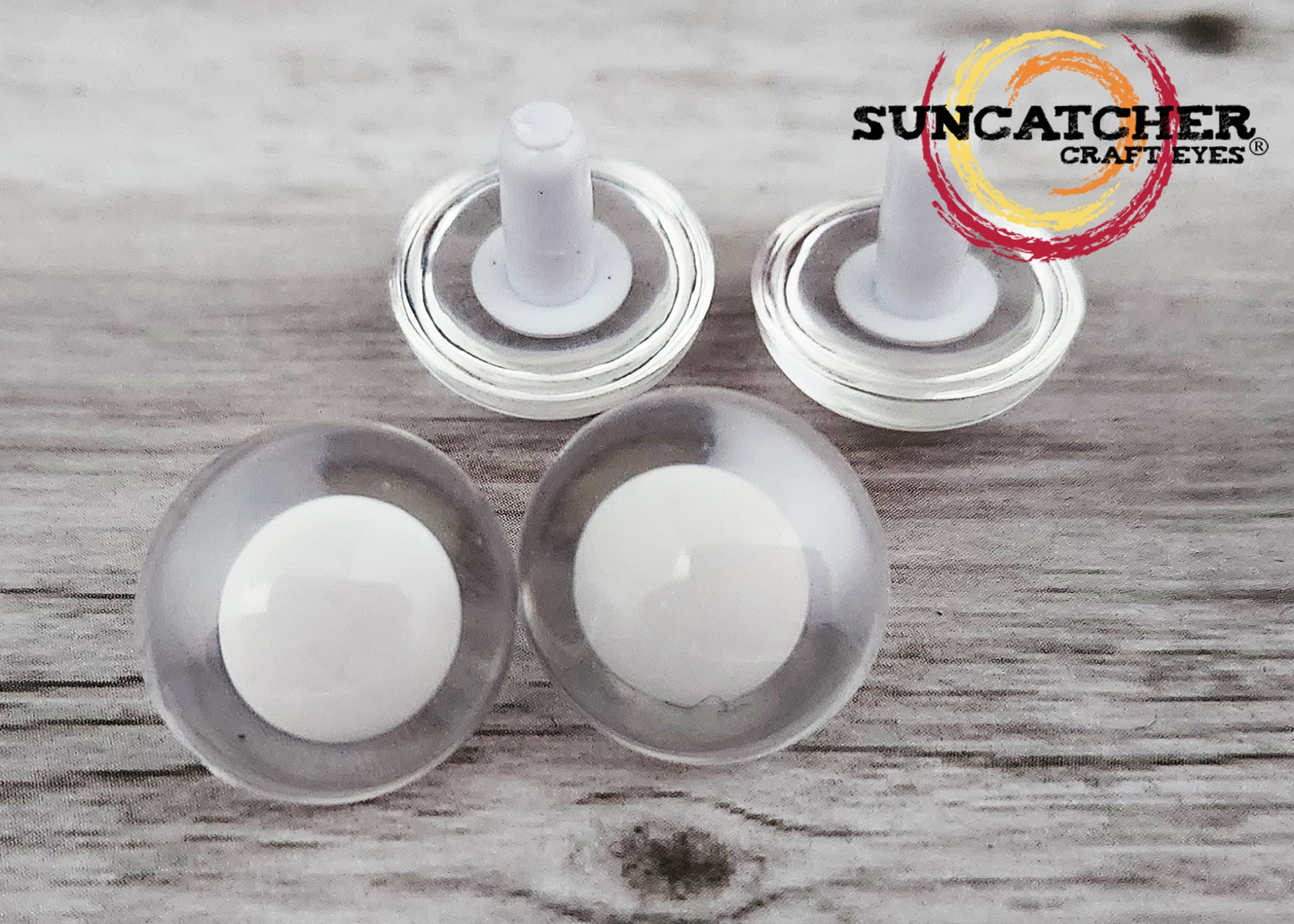 Clear Dead Craft Eyes by the Pair – Suncatcher Craft Eyes