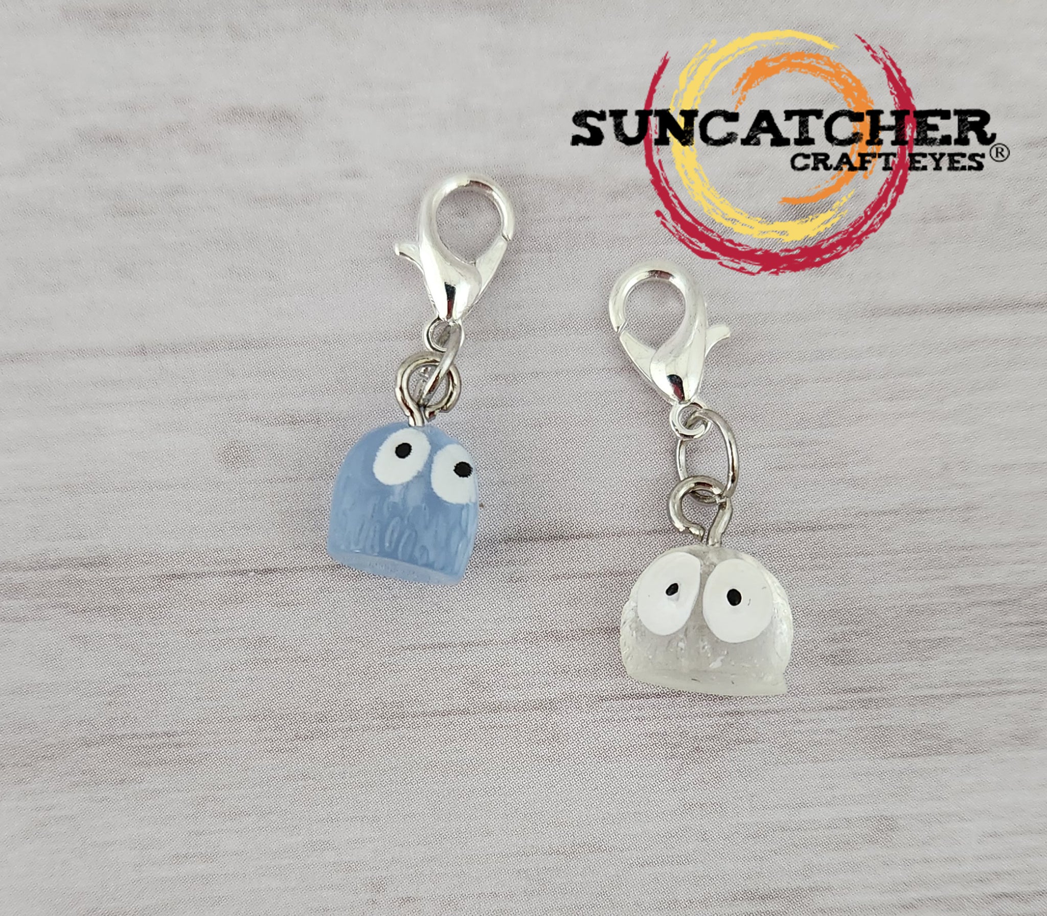 Glowing Ghosts Stitch Marker – Suncatcher Craft Eyes