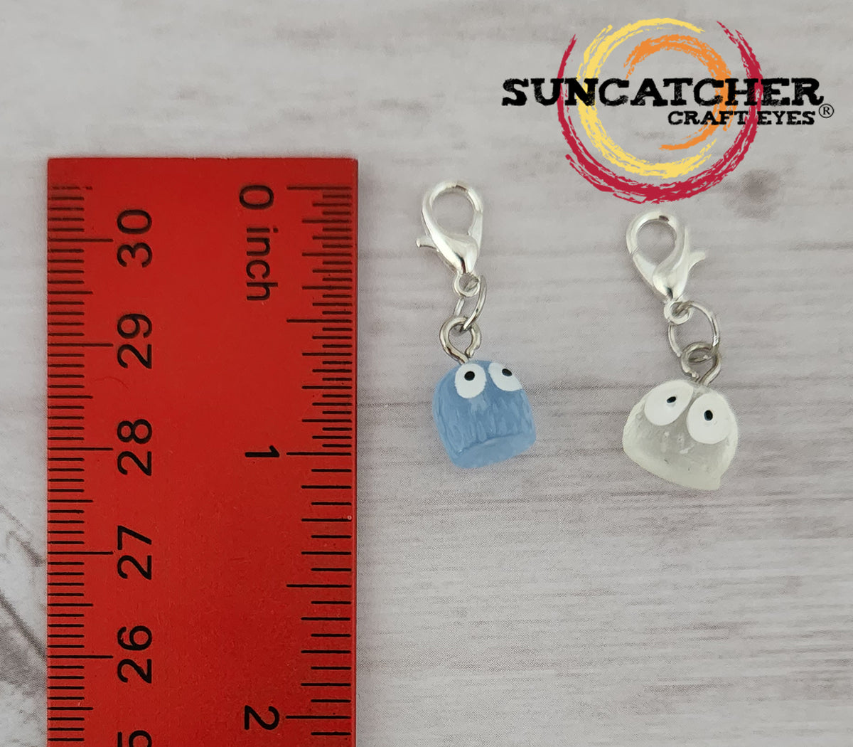 Glowing Ghosts Stitch Marker – Suncatcher Craft Eyes