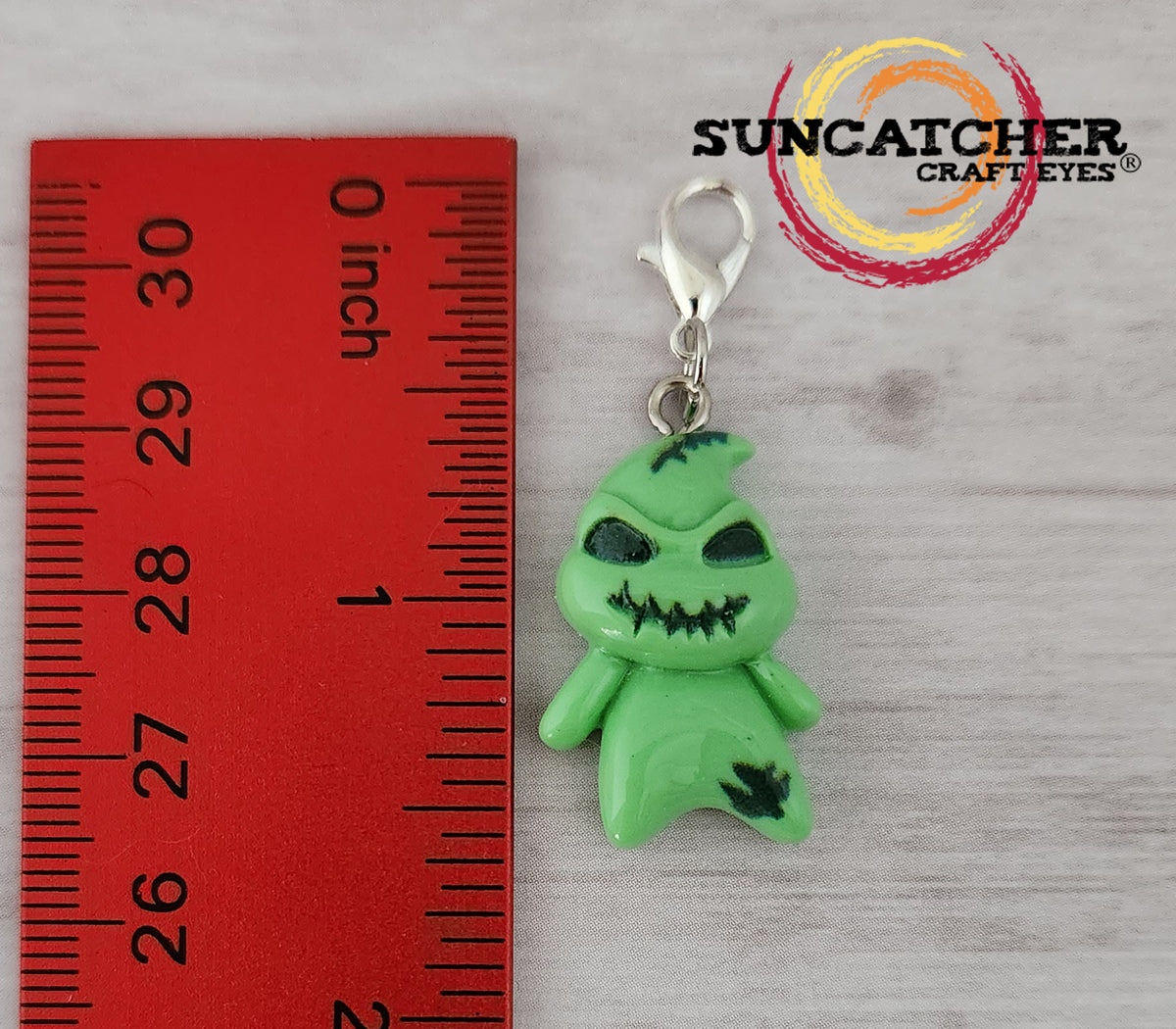 Green Boogie Man Stitch Marker – Suncatcher Craft Eyes