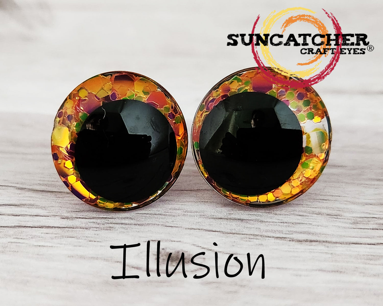 Playful Whimsical SINKER Eyes by the Pair – Suncatcher Craft Eyes