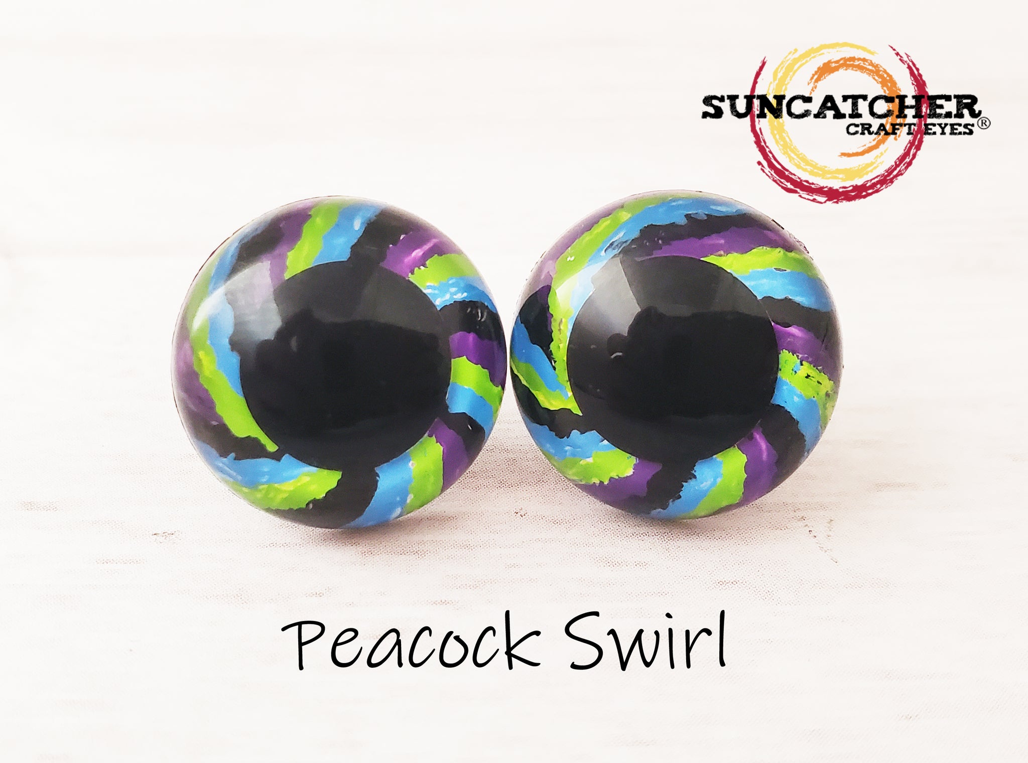 Tie Dye Craft Eyes by the Pair – Suncatcher Craft Eyes
